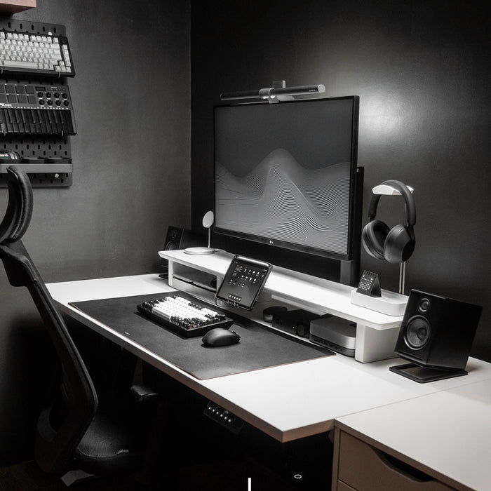 Supporto per monitor da scrivania in legno